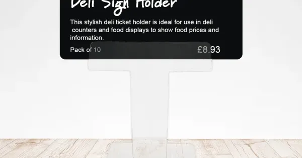 Deli Price Sign Holder (Pack of 10)